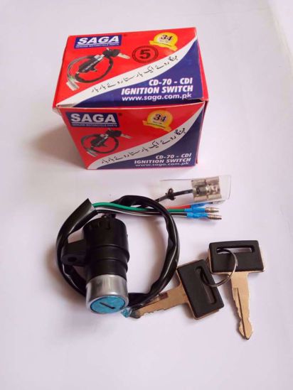 SAGA Motorcycle Parts. Ignition Switch - SAGA - CD70 - 1990M